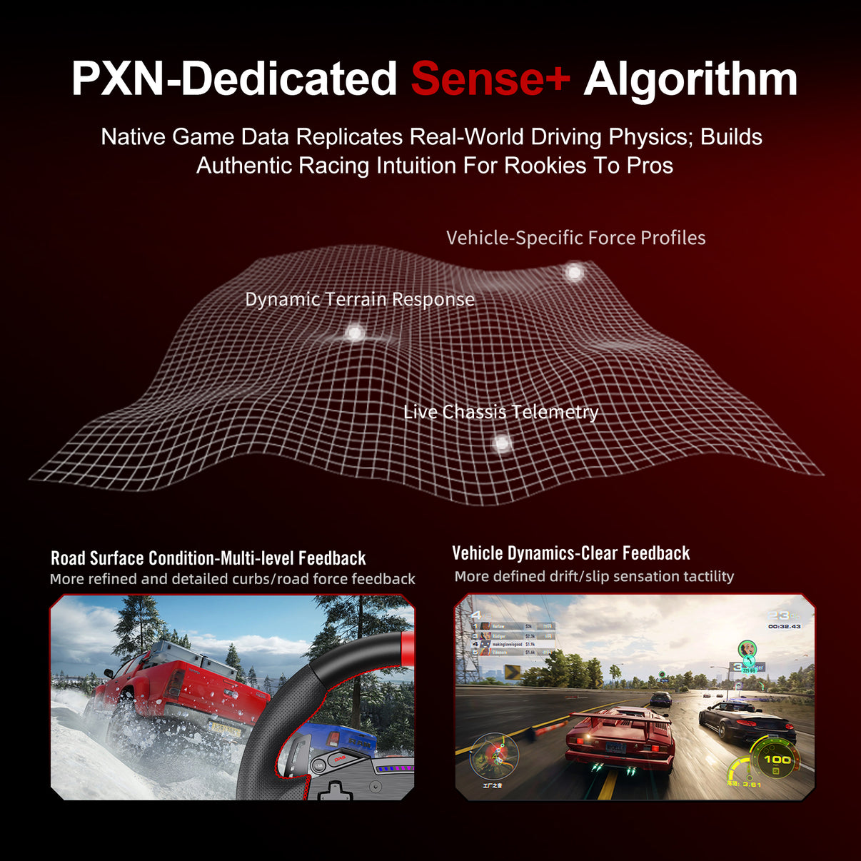 VD4 Racing Wheel and Pedals for PC | Racing Wheel | PXN – PXN Official